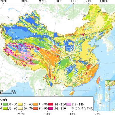 Geologic Age Heat Flow Map Heat Flow Assignment Standard A Mean