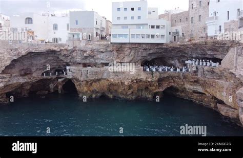 Coastal Caves Under The Italian Village Of Polignano A Mare Bari