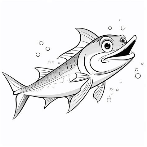 Premium Ai Image King Mackerel Cute Flat Design Cute Angel Cute