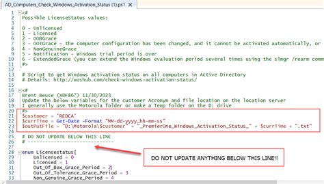 P1inf Windows License Activation Status Using Powershell