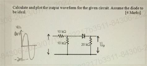 Solved Calculate And Plot The Output Waveform For The Given Chegg Com