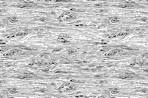 3 Seamless Wood Grain Patterns Hand Drawn Vector Textures Hand