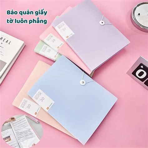Bìa đựng Tài Liệu A4 30 60 Bìa đựng Nhiều Ngăn Làm Bằng Chất Liệu Pp Cao Cấp Shopee Việt Nam