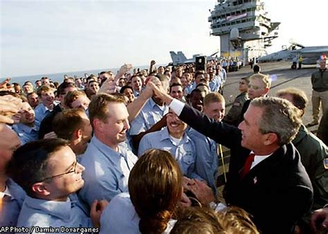 Bush Thanks Troops The Tyrant Has Fallen President Addresses
