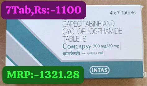 Comcapsy 700mg30 Mg At ₹ 1100stripe Capecitabine Tablets In Pune