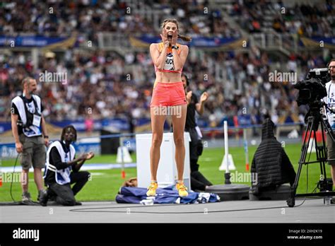 Yaroslava Mahuchikh After Breaking The World Record In The High Jump