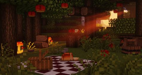 Download Minecraft Aesthetic Dark Green Mushroom House Wallpaper