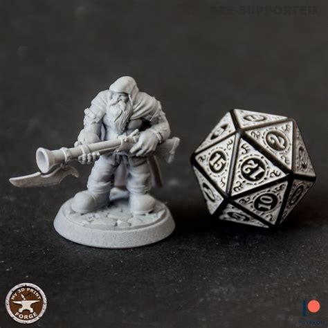 🔫 Dwarf Rifleman Shooting・ 3d File For ・cults
