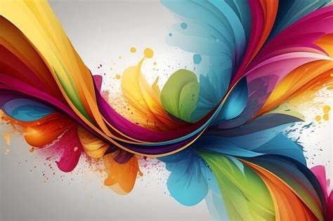 Premium Photo Abstract Colorful Background With Splashes Of Pain