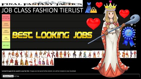 Final Fantasy Tactics Job Class Fashion Tierlist Youtube