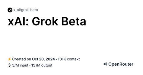 grok beta api providers stats openrouter