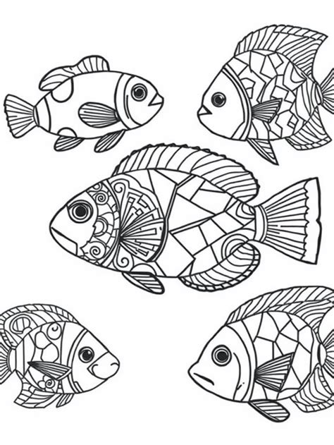 Free Printable Tropical Fish Coloring Pages