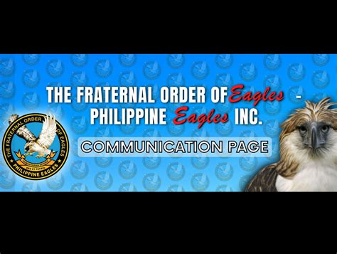 The Fraternal Order Of Eagles Philippine Eagles