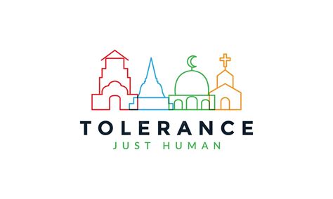 Premium Vector Religious Tolerance Logo Vector Icon Illustration Design