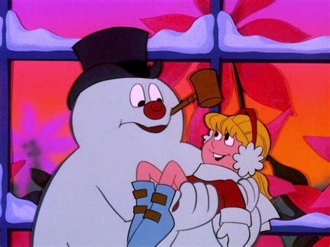 Frosty With Karen In His Arms A Christmas Story Christmas Cartoons