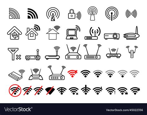 Wifi Router Wireless Broadband Modem Isolated Vector Image