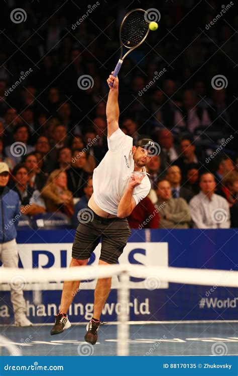 Grand Slam Champion Andy Roddick Of United States In Action During Bnp Paribas Showdown 10th