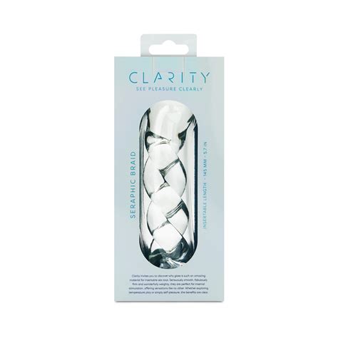 Clarity Seraphic Braid Glass Dildo Couples Toy Store