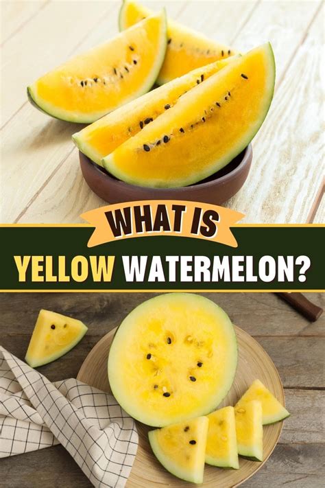 Watermelon Yellow Colour Outside
