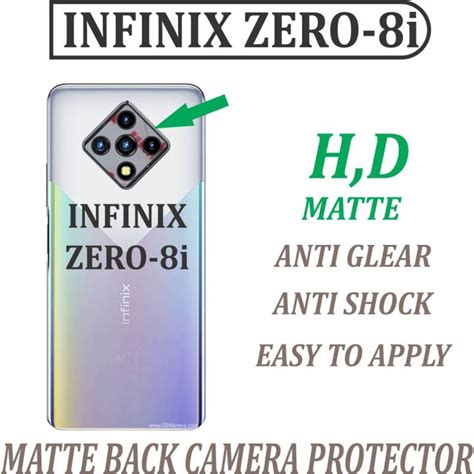 Infinix Zero 8i Matte Back Camera Protector Darazpk