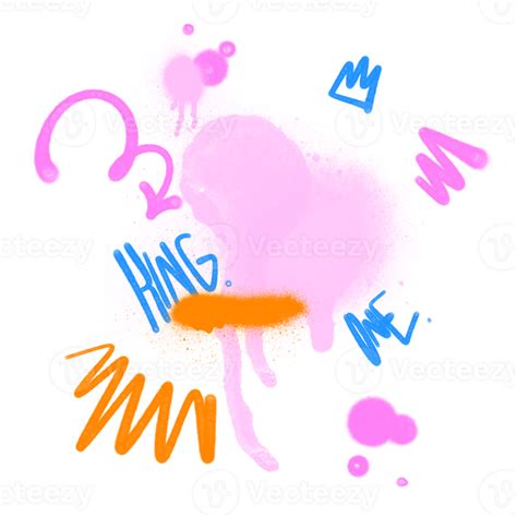 Spray Drips Shape Graffiti Style Background 46953163 Png