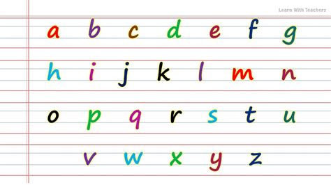 Abcd Small Letter Small Letter Abc Writing Small Abcd Small