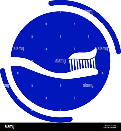 Toothbrush Logo Vector Flat Design Stock Vector Image And Art Alamy