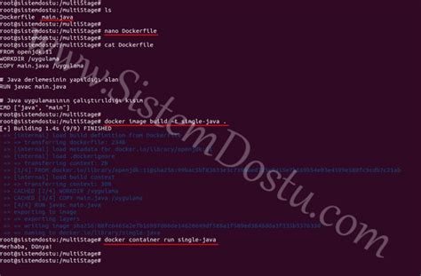 Docker Multi Stage Build Sistem Ve Network Dünyasına Hoşgeldiniz