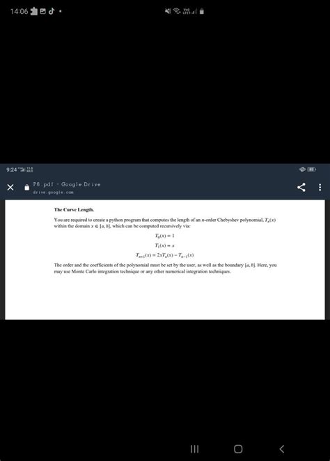 Solved The Curve Length You Are Required To Create A Python Chegg Com