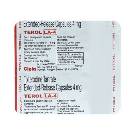 Terol La 4 Mg At ₹ 687stripe Nagpur Id 2854399592762