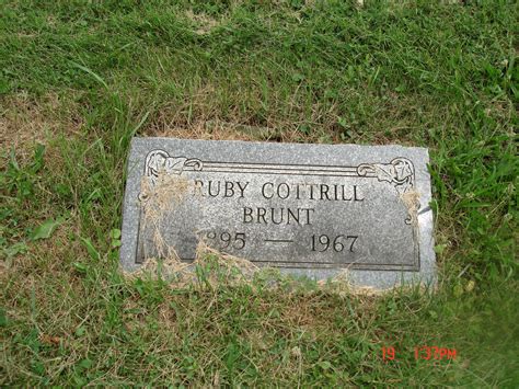 Ruby Cottrill Brunt 1895 1967 Find A Grave Memorial