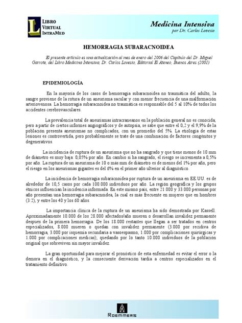 Pdf Hemorragia Subaracnoidea 1 Dokumen Tips