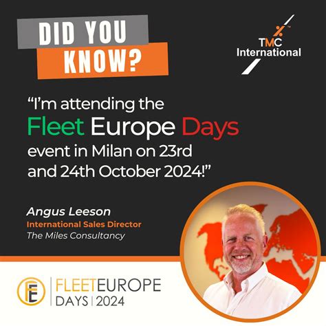 Fleeteuropedays Didyouknow The Miles Consultancy