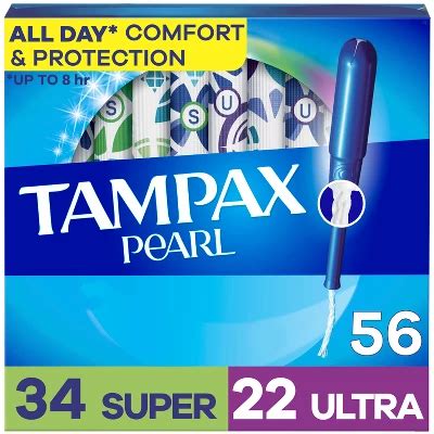 Tampax Pearl Duo Pack Super Ultra Tampons 56ct Target