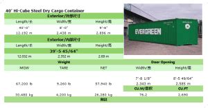 Specificaties Van 40ft Containers Afmetingen Gewicht En Kosten