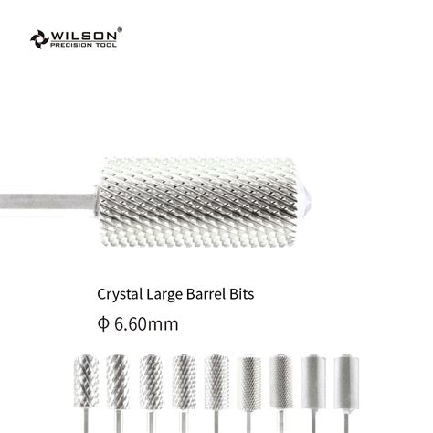 660mm Crystal Large Barrel Bits Silver Coating Barrel Shaped Nail