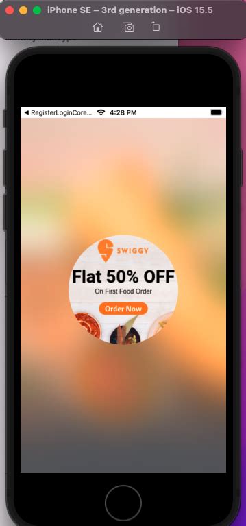 Background Blur Effect With Swift