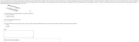 Solved That The Angle Between The Supporting Strings Is Chegg