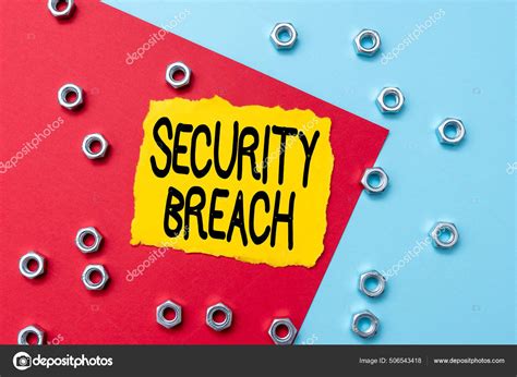 Conceptual Caption Security Breach Word For Any Incident That Results In Unauthorized Access Of