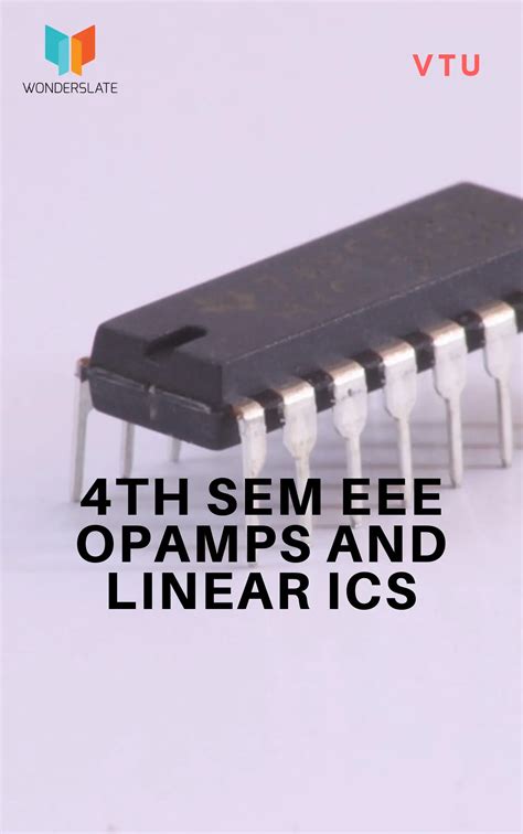 Wonderslate Vtu 4th Sem Eee Opamps And Linear Ics For 2024 Exam