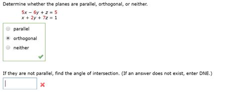 solved determine whether the planes are parallel