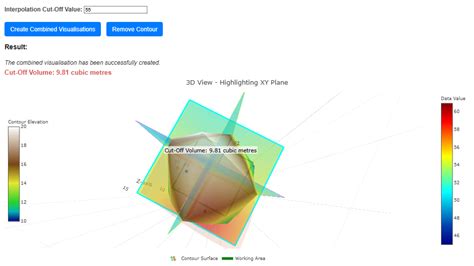 Interactive Workspace For 3d Spatial Data Visualisation And Volume Calculation Using The Idw