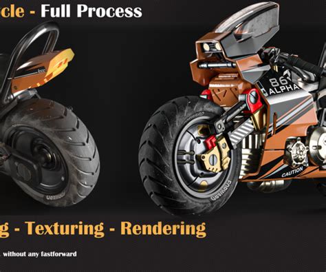 Artstation Motorcycle Tutorial Full Process Tutorials