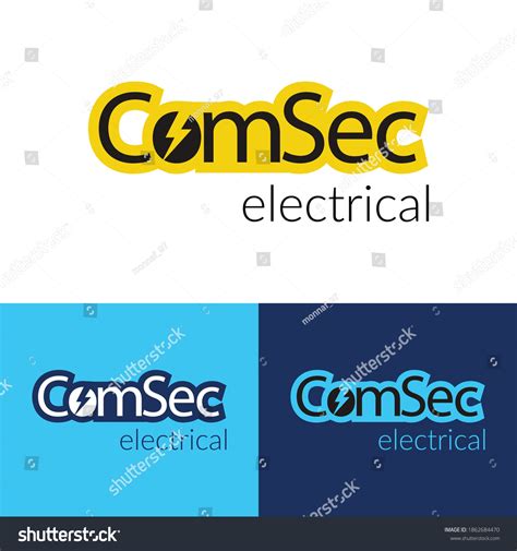 전기 로고 디자인 템플릿 Comsec 전기용 스톡 벡터로열티 프리 1862684470 Shutterstock