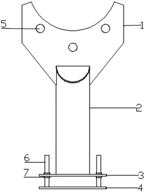 调节式管道法兰支架的制作方法