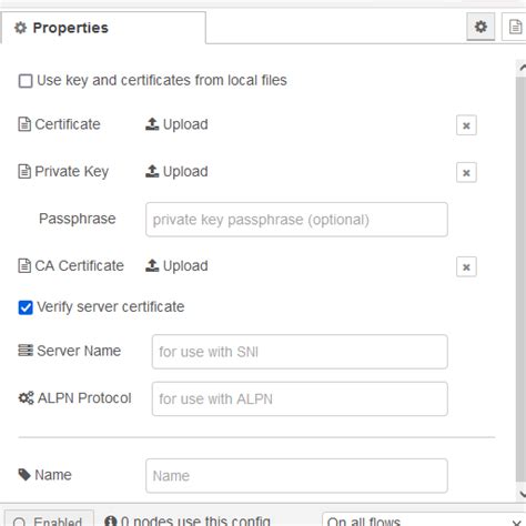 Mqtt Tls Version V12 Tls Mandatory With Ca Signed Server