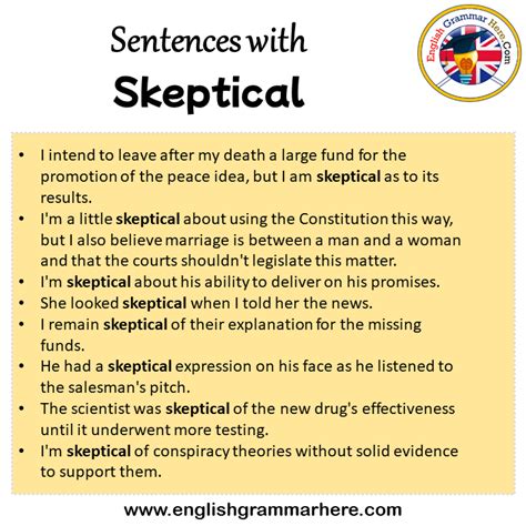 Sentences With Skeptical Skeptical In A Sentence In English Sentences