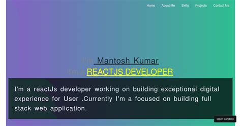 React Codesandbox React Codesandbox