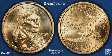 2000 P Sacagawea Dollar Cheerios Dollar Pcgs Ms 67 Thomas D Rogers