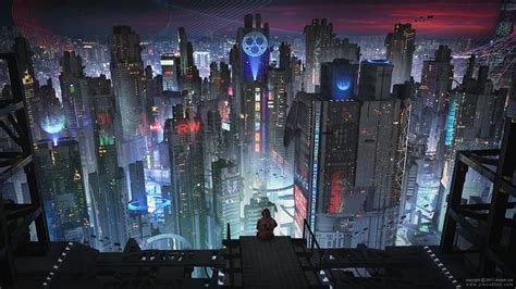 Futuristic Cyberpunk City Cryto City New York Cyberpunk Sci Fi New